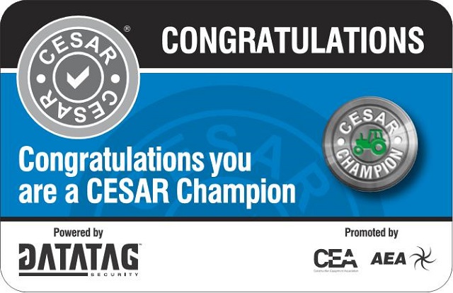 Motorway Cop receives CESAR Champion Award | Constructionshows